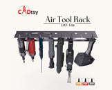 Air Tool Holder Wall Rack DXF Plasma Cutting File