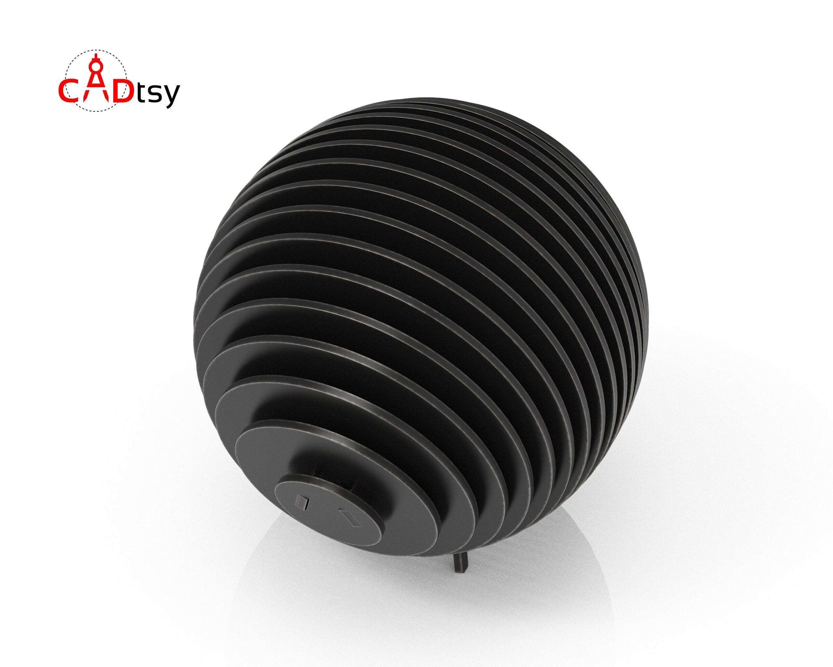 3D Metal Sphere Decor DXF Files for CNC Plasma Cutting