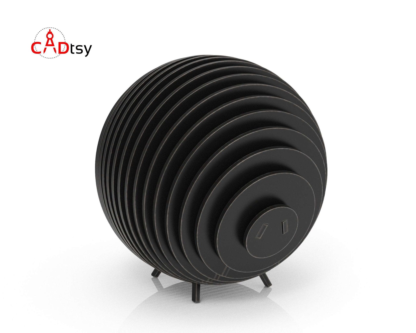 3D Metal Sphere Decor DXF Files for CNC Plasma Cutting