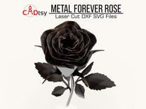 Metal Rose DXF, DIY Rose. CNC dxf File for Plasma Cutting