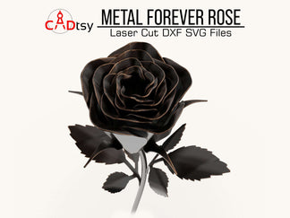 Metal Rose Plasma DXF Files | DIY Crafting Plans | CADtsy