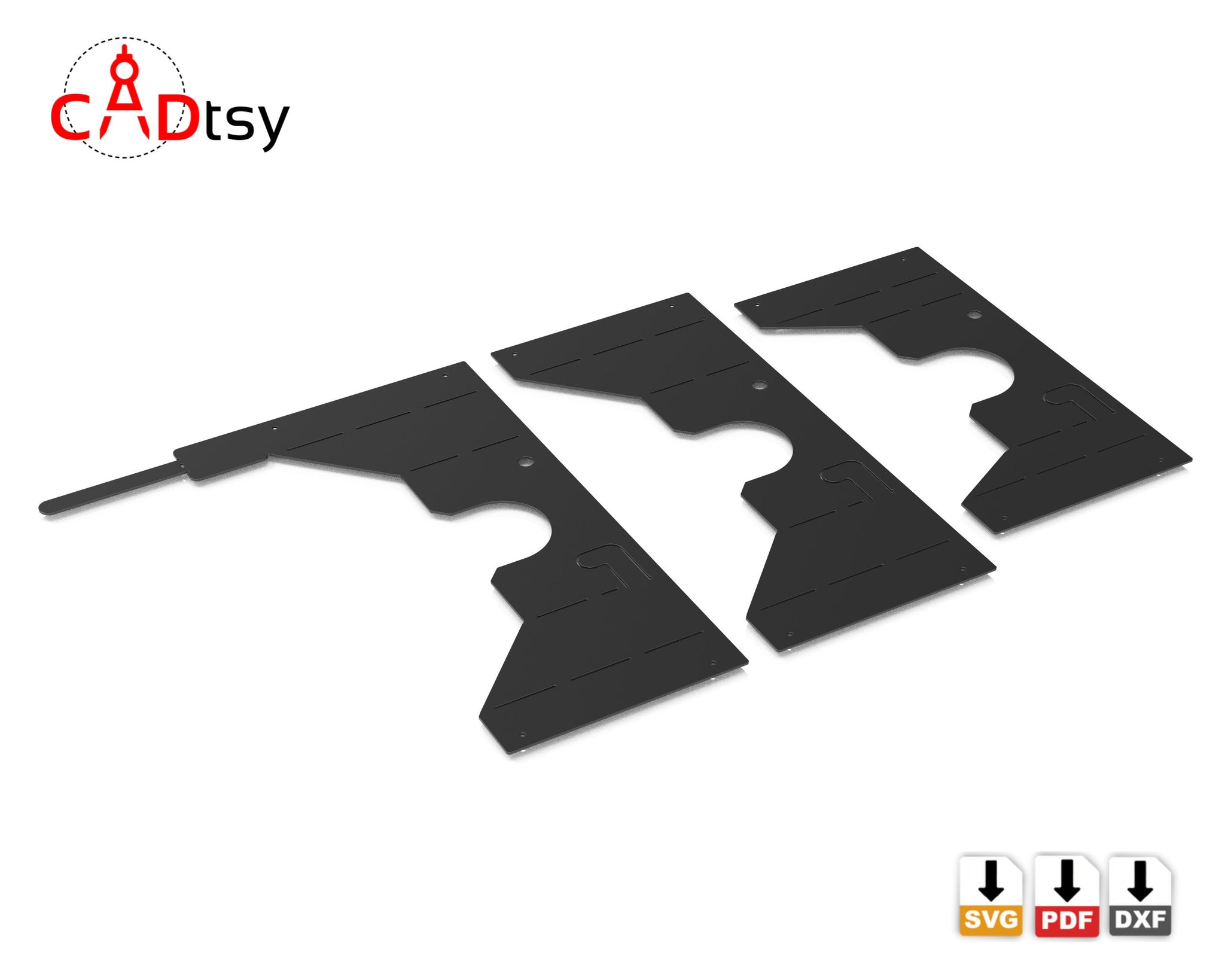 Angle Grinder Hanger Holder DXF for CNC Plasma (3 Types)