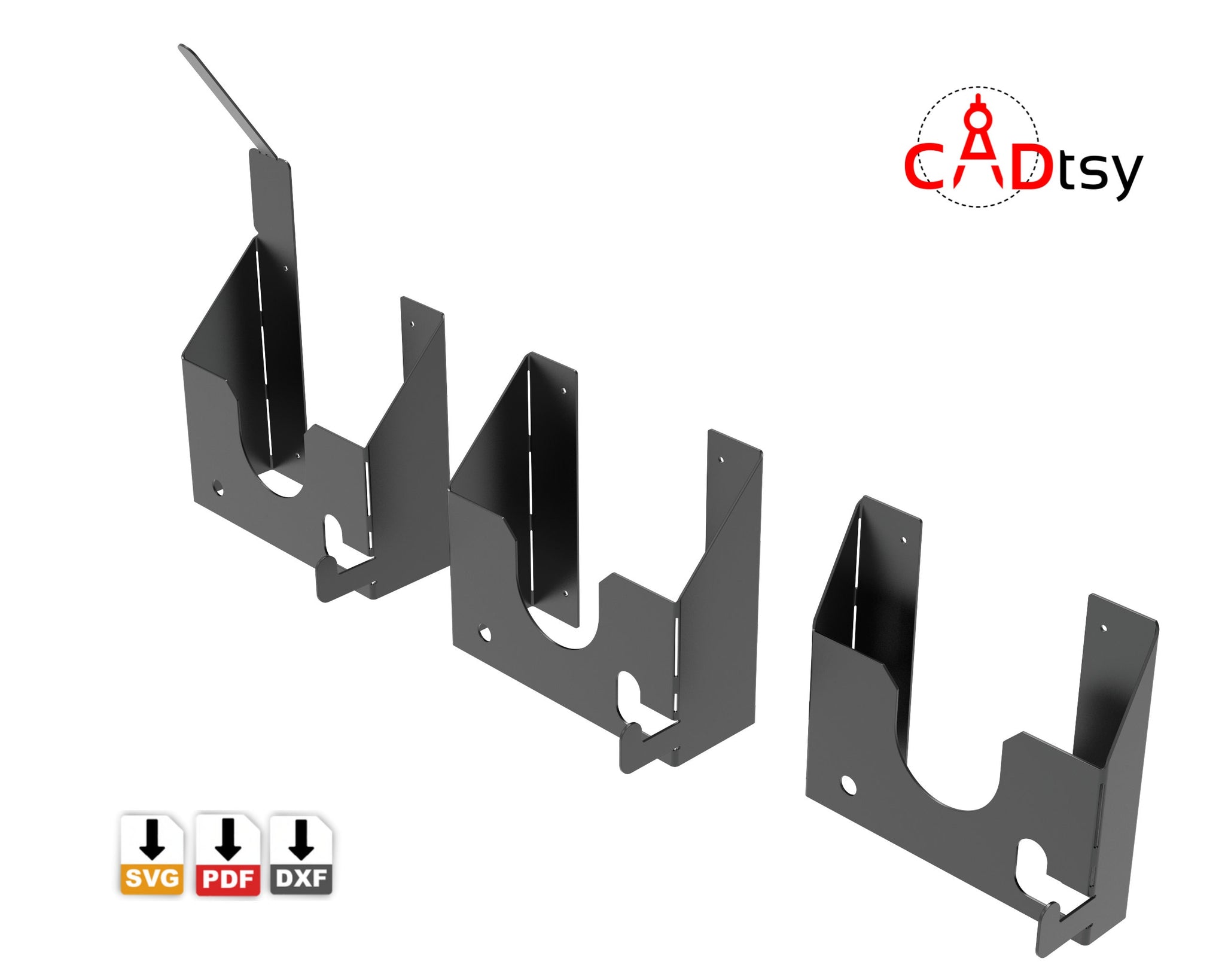 Angle Grinder Hanger Holder DXF for CNC Plasma (3 Types)