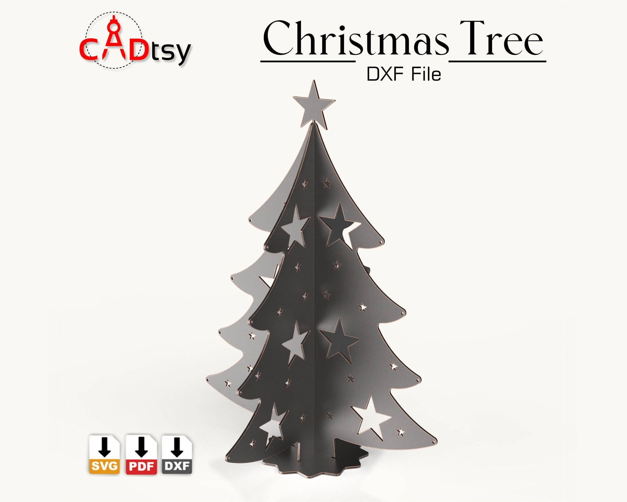 Christmas Tree Decoration DXF/SVG Plasma/Laser Cutting File
