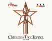 Christmas Tree Topper Star SVG Laser Cutting Files