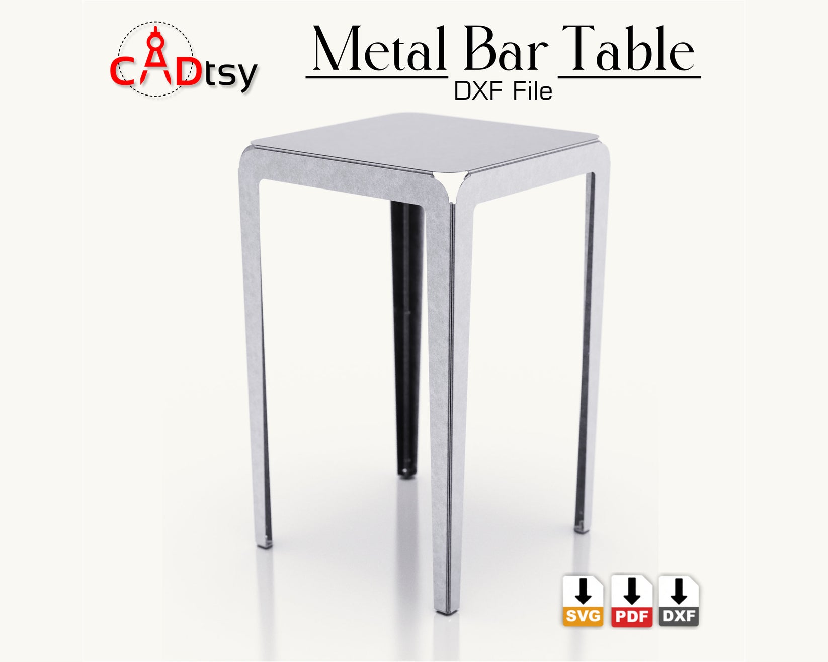 Metal Bar High Table DXF CNC Plasma Cutting Files