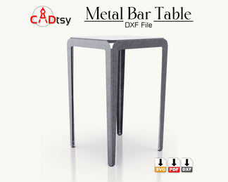 Metal Bar High Table DXF CNC Plasma Cutting Files