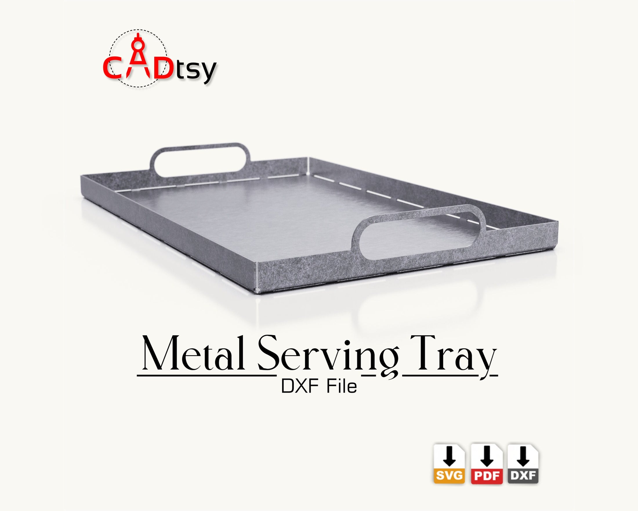 Metal Serving Tray DXF files for CNC Plasma / Laser Cutting
