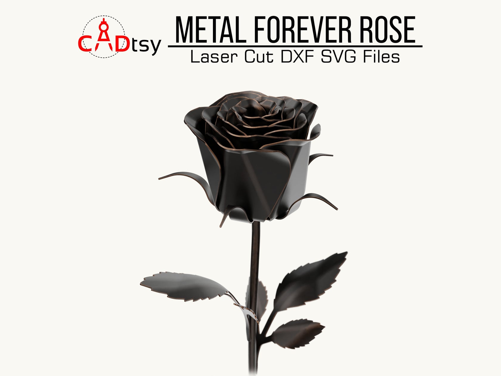 Metal Rose Plasma DXF Files | DIY Crafting Plans | CADtsy