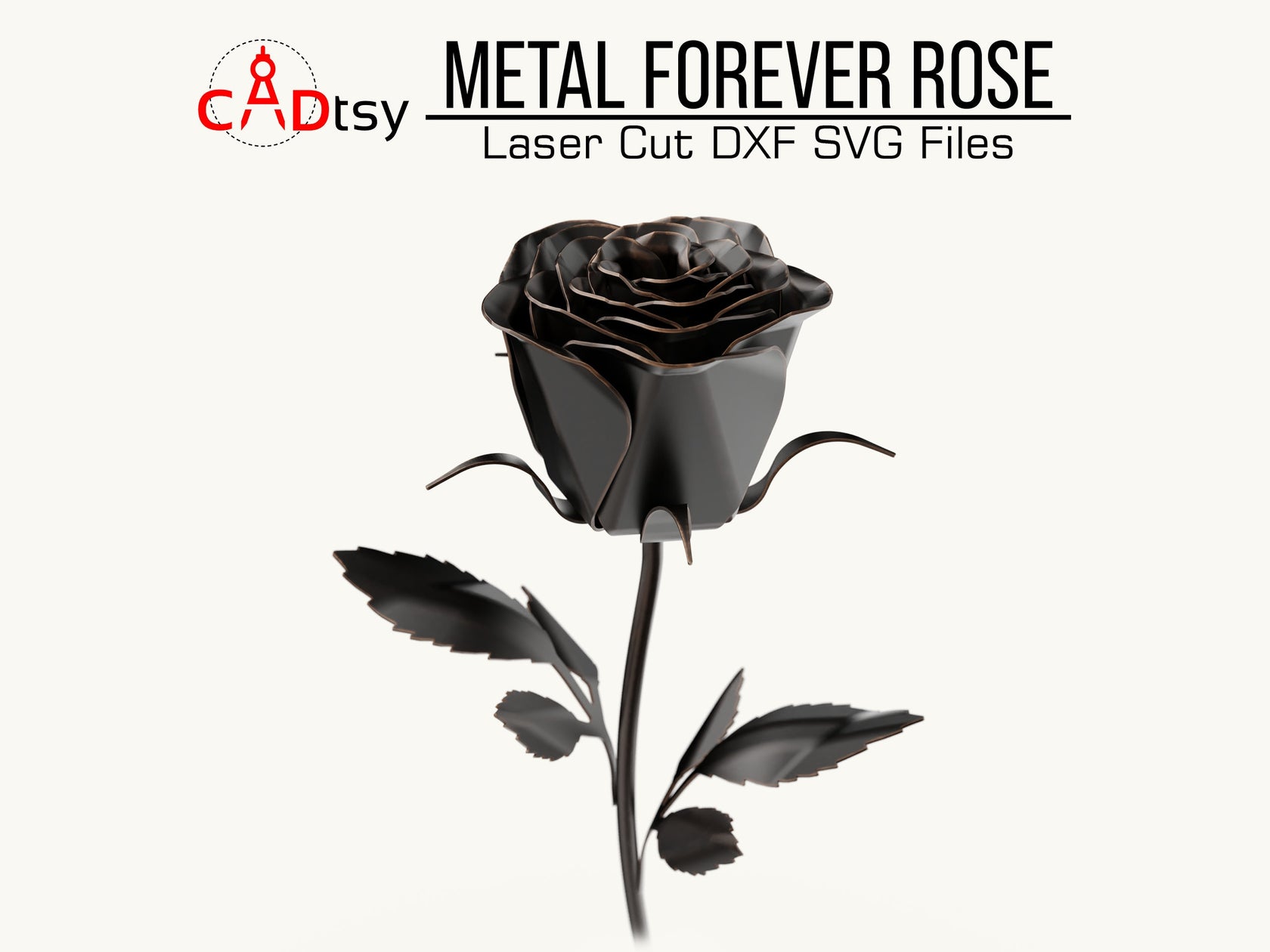 Metal Rose Plasma DXF Files | DIY Crafting Plans | CADtsy